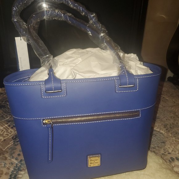 Dooney & Bourke | Bags | Dooney Bourney French Blue Zip Tote | Poshmark